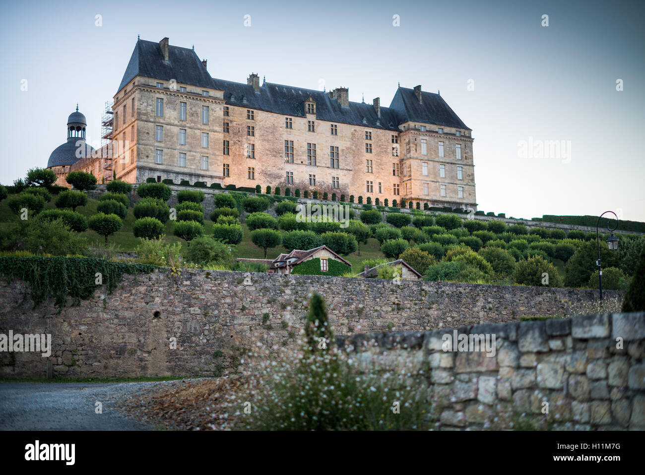 Hautefort castle, Perigord Noir, France, Dordogne, France, EU, Europe ...