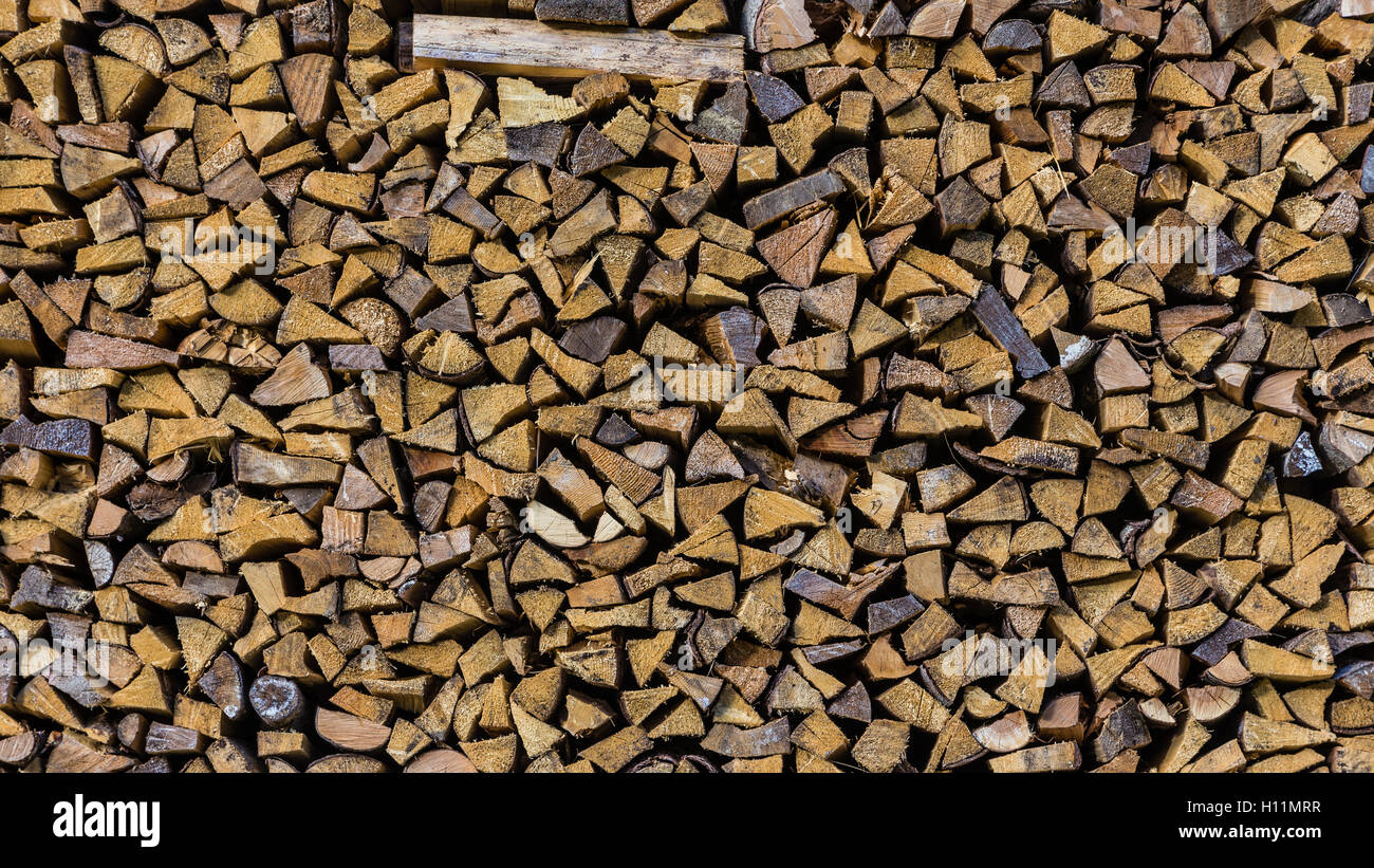 Detail view of stack of wood Stock Photo - Alamy