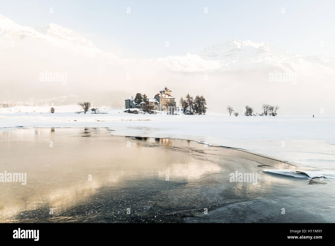 St moritz winter view hi-res stock photography and images - Alamy