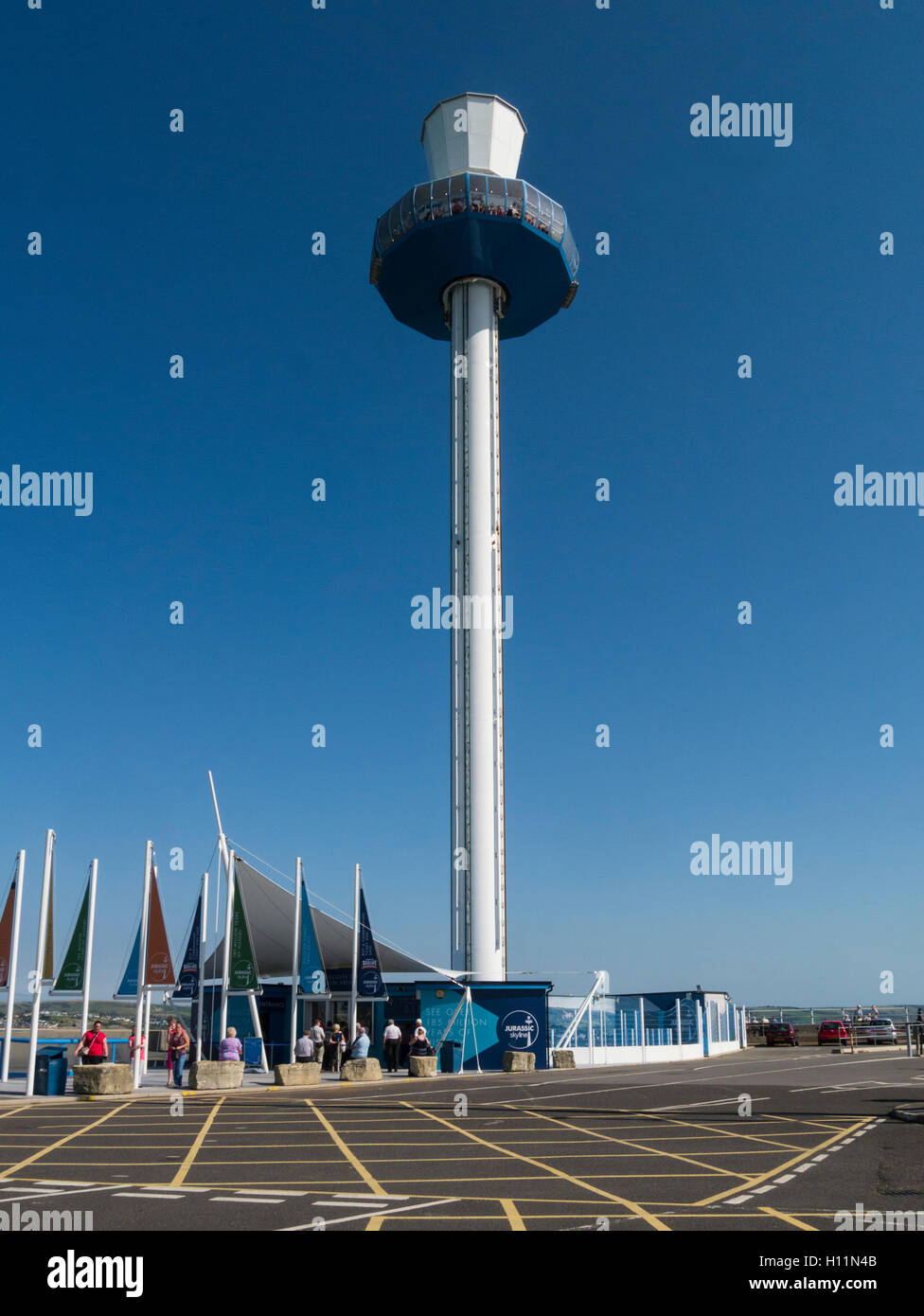 Jurassic Skyline observation tower Weymouth Pier in Weymouth, Dorset ...