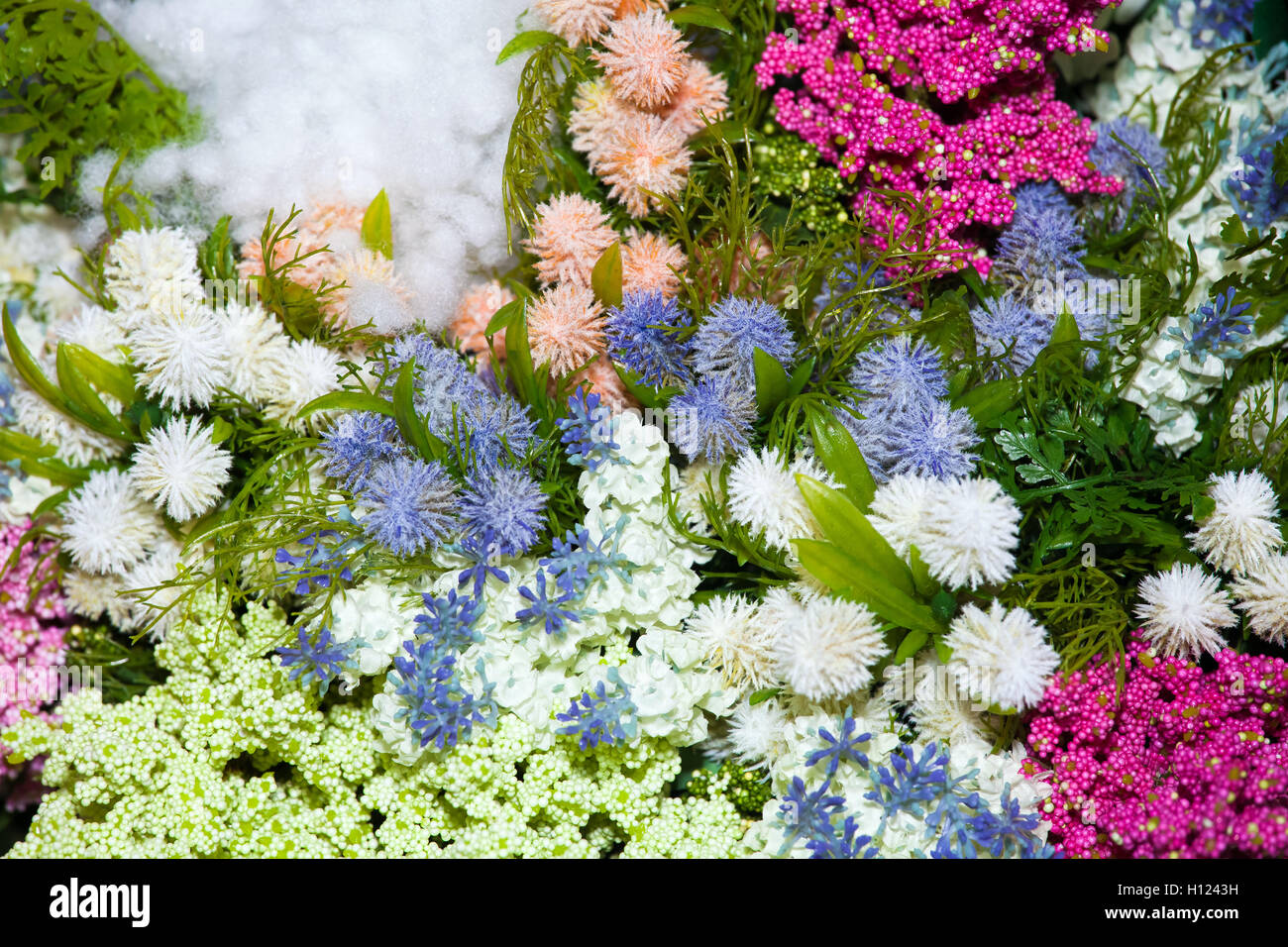 Background of different flowers Stock Photo - Alamy