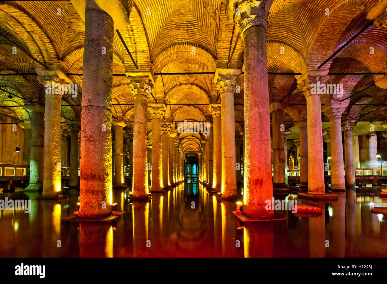 The Basilica Cistern interior in Istanbul Stock Photo - Alamy