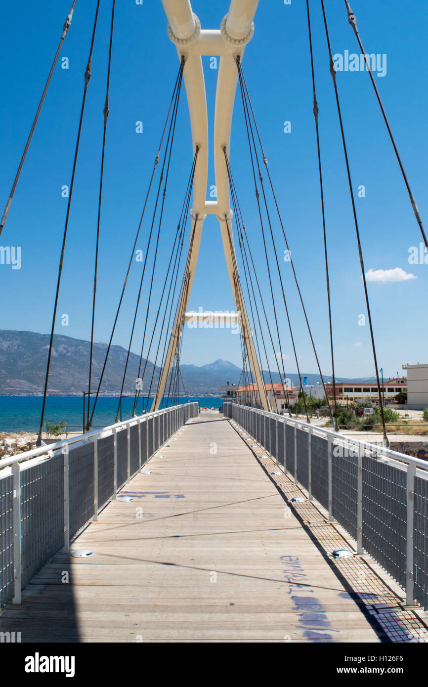 Greek bridge in High Sun Stock Photo - Alamy