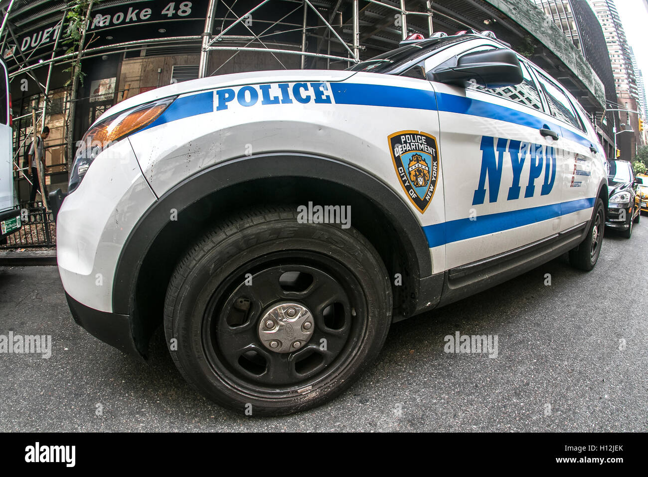 NYPD police vehicle in the streets of New York Stock Photo - Alamy