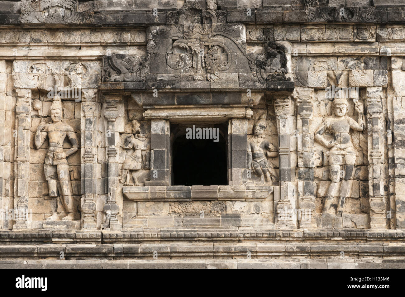 Indonesia, Java, Yogyakarta, Candi Sari, sculptural detail Stock Photo ...