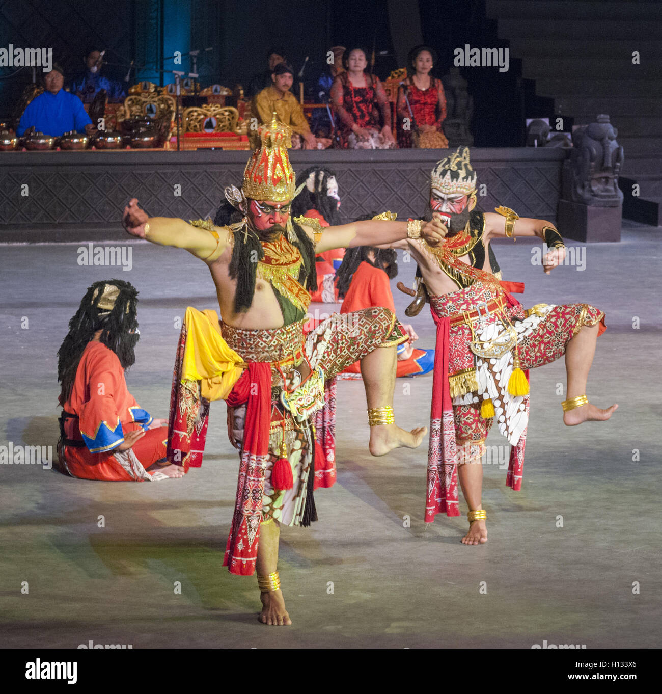 Indonesia, Java, Yogyakarta, Candi Prambanan, Ramayana dance ...