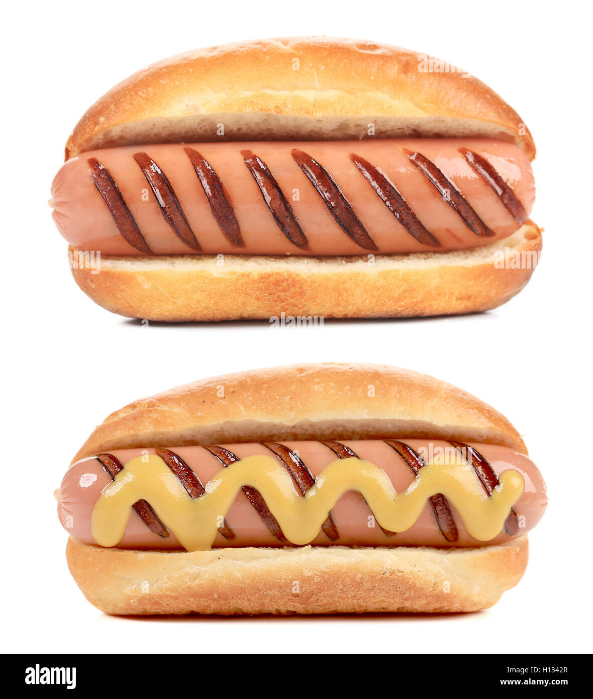 Two big Hotdogs Stock Photo - Alamy