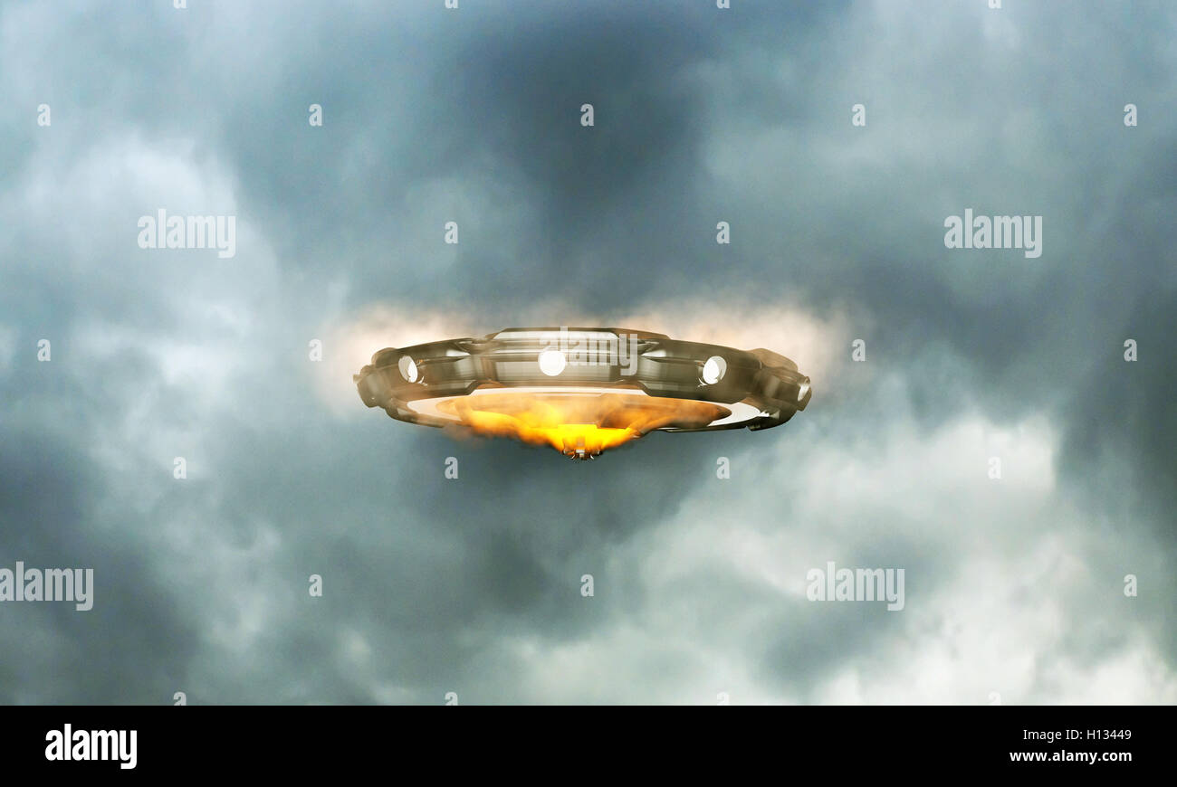 unidentified flying object Stock Photo - Alamy