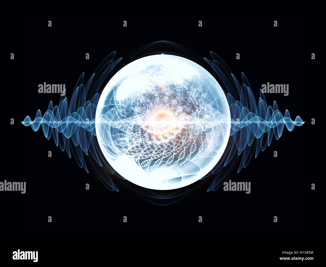 Cool Wave Particle Stock Photo - Alamy