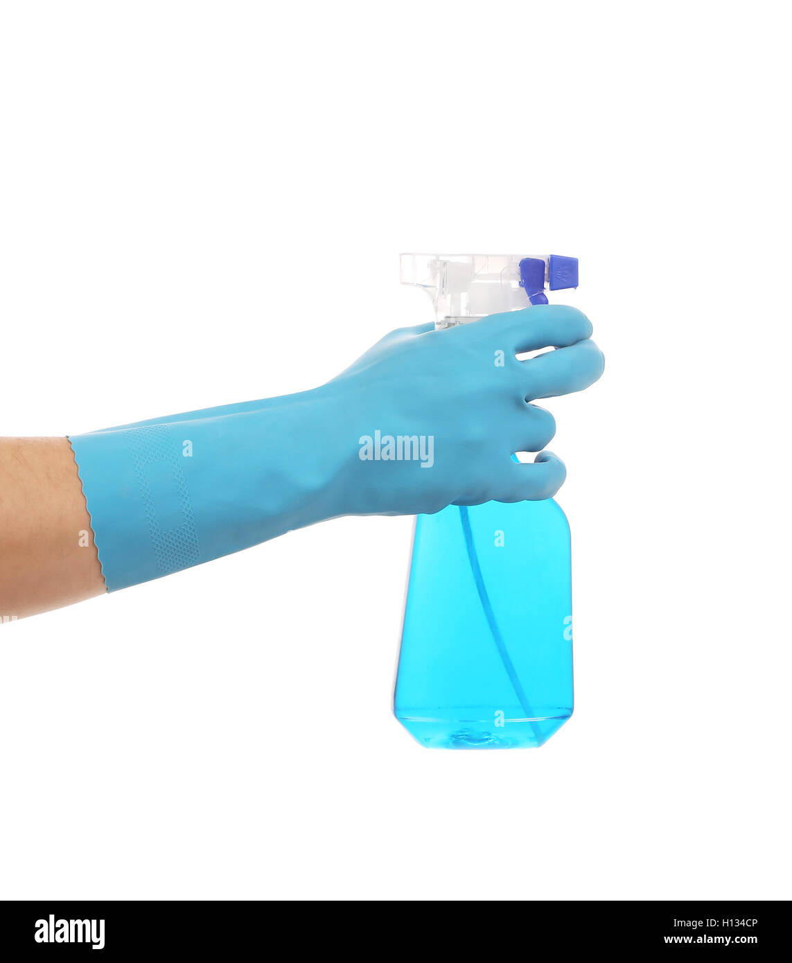 Hand in gloves holds spray bottle Stock Photo - Alamy Hand in gloves holds spray bottle Stock Photo - Alamy