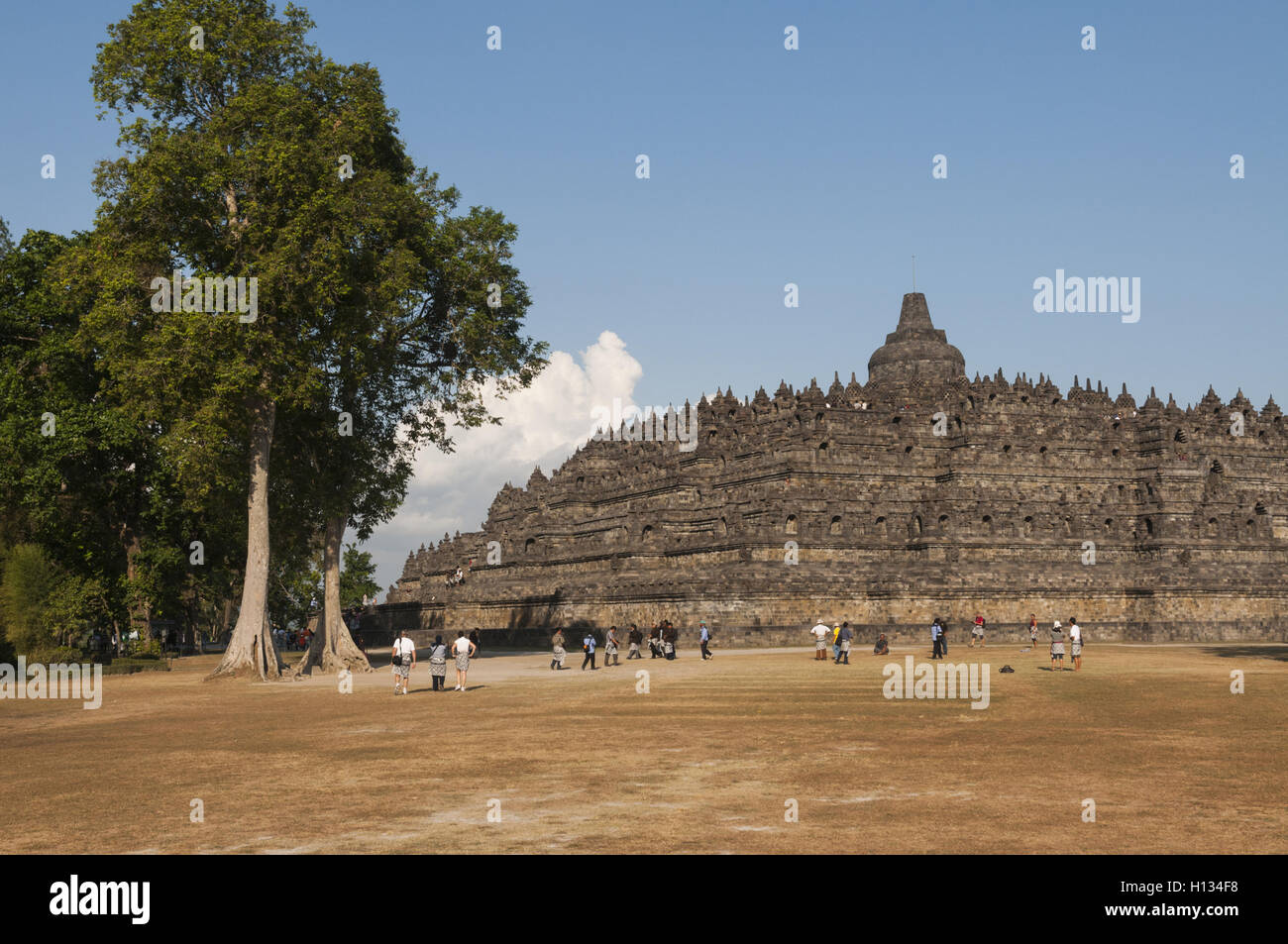 Indonesia, Java, Magelang, Borobudur Temple Compounds, temple from ...