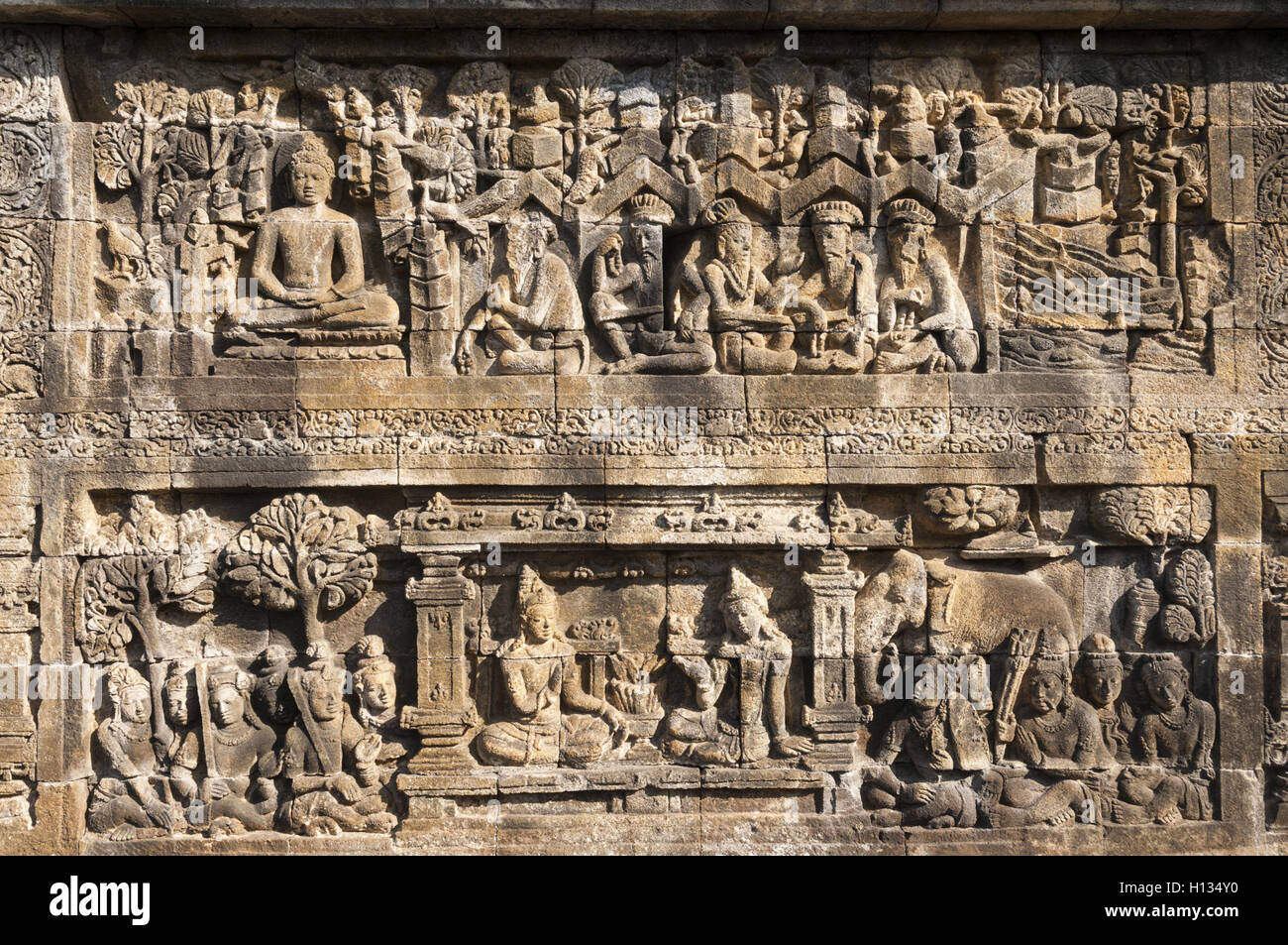 Indonesia, Java, Magelang, Borobudur Temple Compounds, Borobudur Temple ...