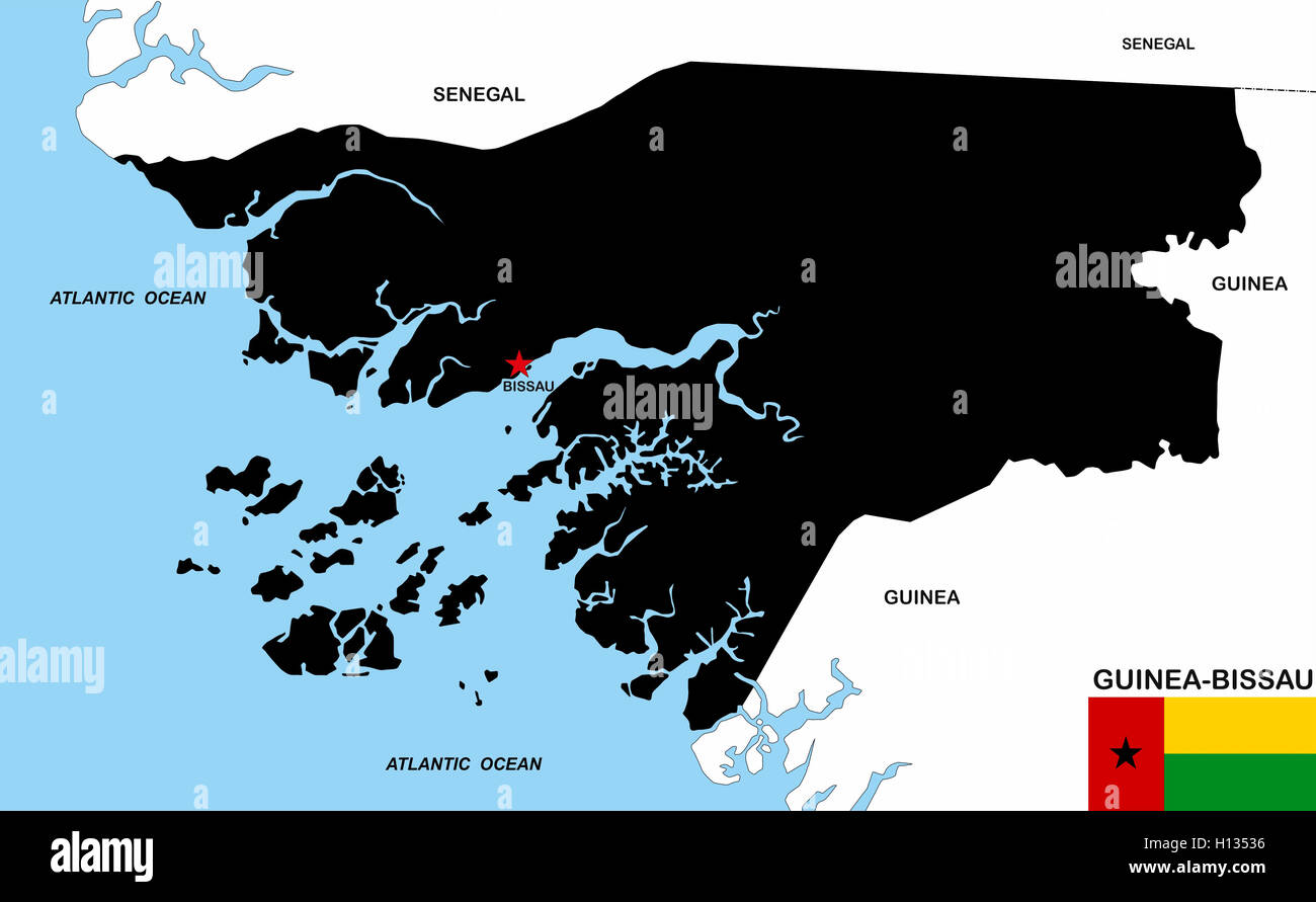Guinea bissau political map hi-res stock photography and images - Alamy