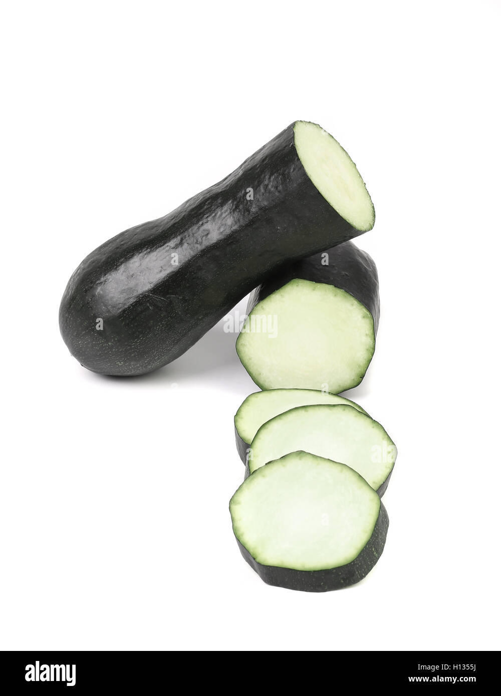 Fresh marrow sqwash and slices Stock Photo - Alamy