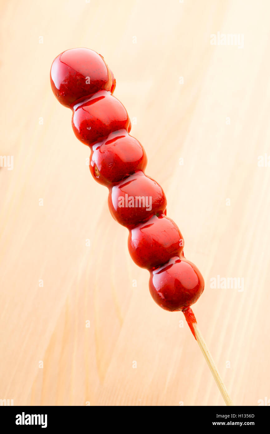 Beijing local snack, candied haw Stock Photo - Alamy