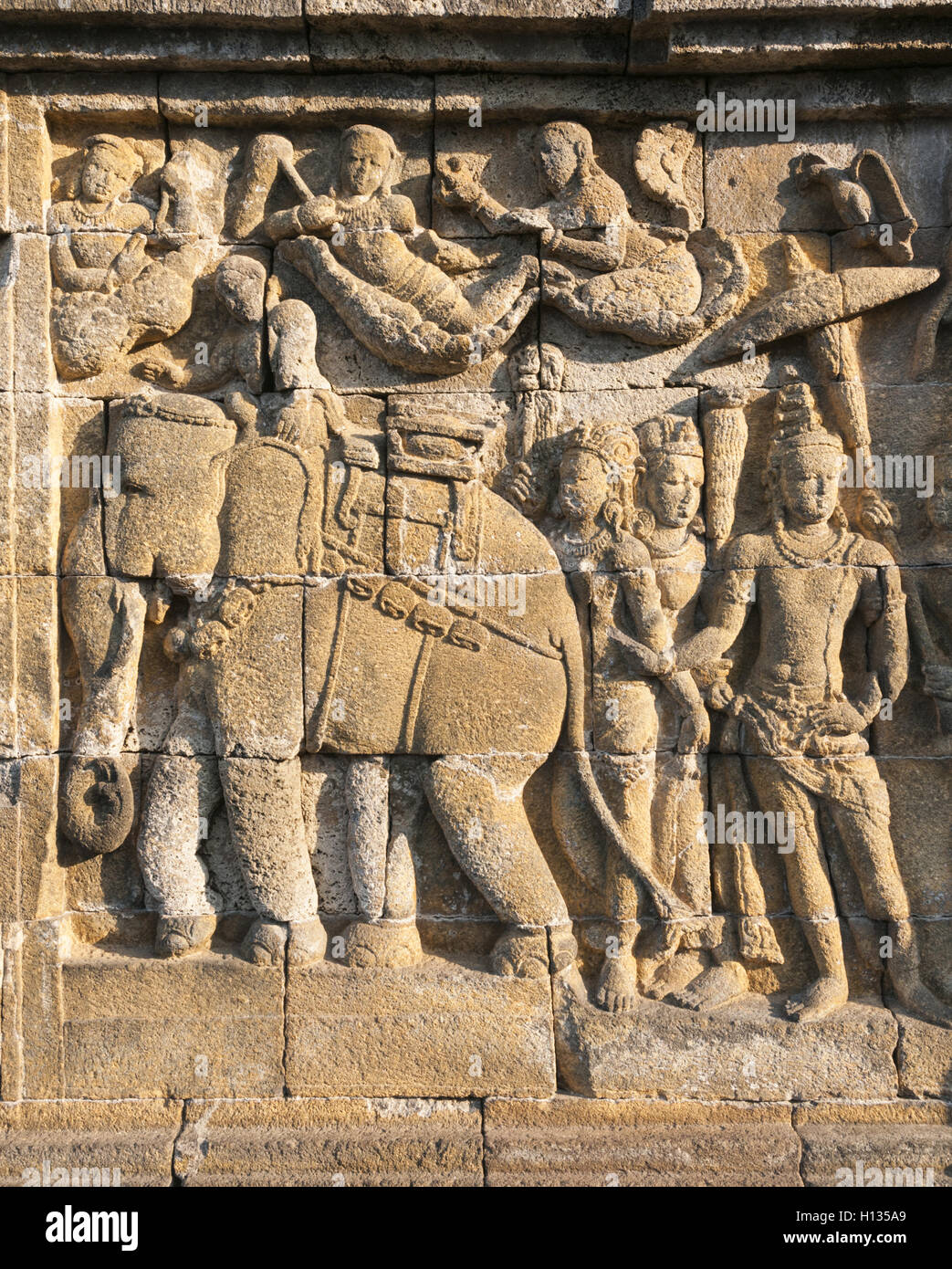 Indonesia, Java, Magelang, Borobudur Temple Compounds, Borobudur Temple ...