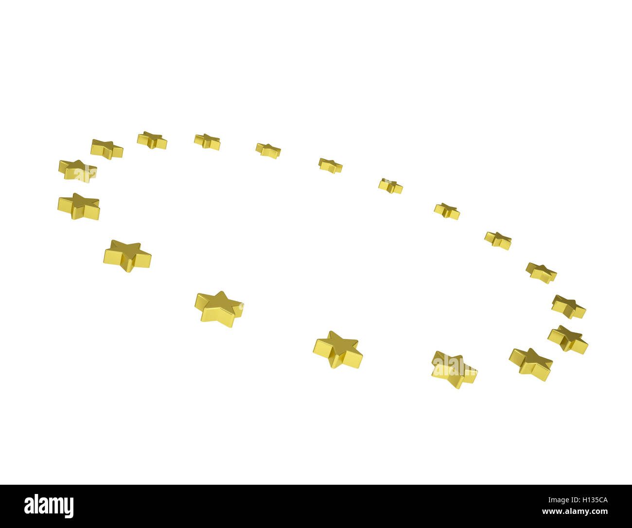 Circle of gold stars Stock Photo - Alamy