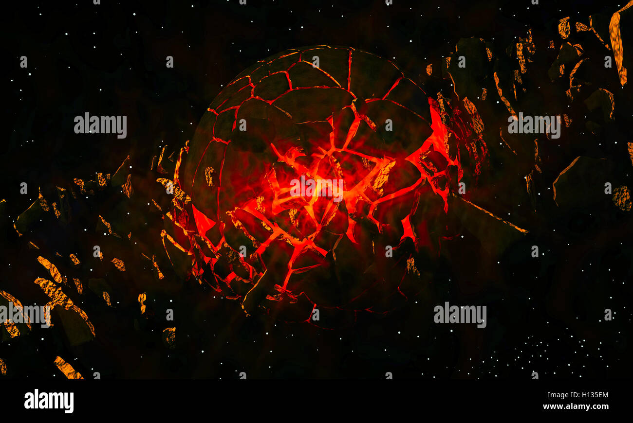 Exploding planet hi-res stock photography and images - Alamy