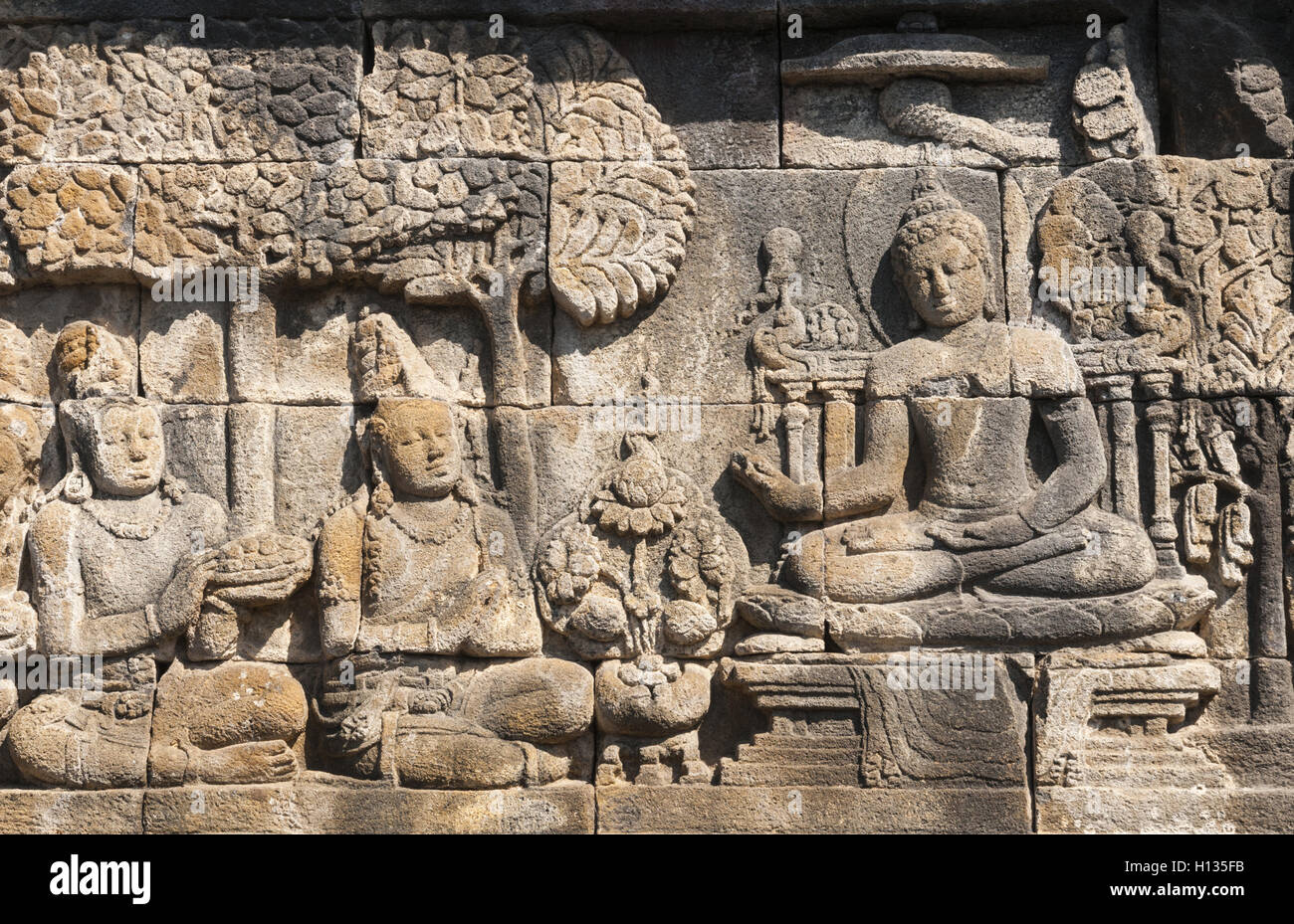 Indonesia, Java, Magelang, Borobudur Temple Compounds, Borobudur Temple ...