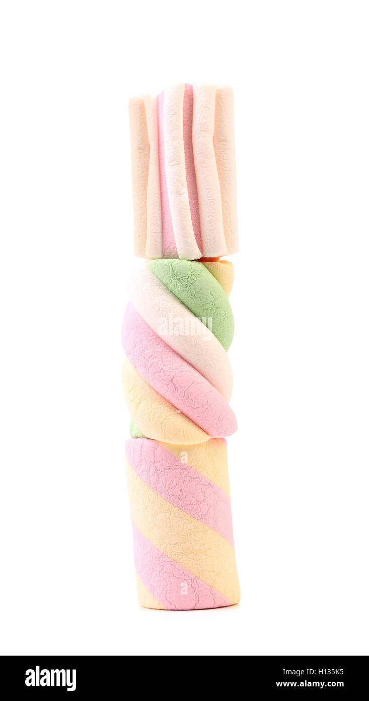 Stack of marshmallow Stock Photo - Alamy