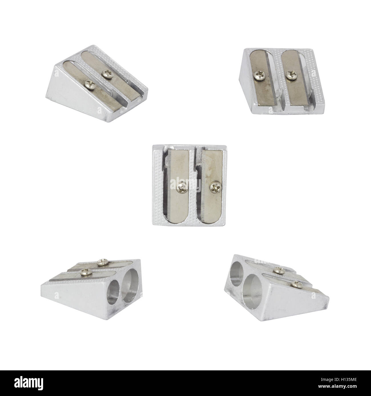 Metal office pencil sharpener Stock Photo - Alamy