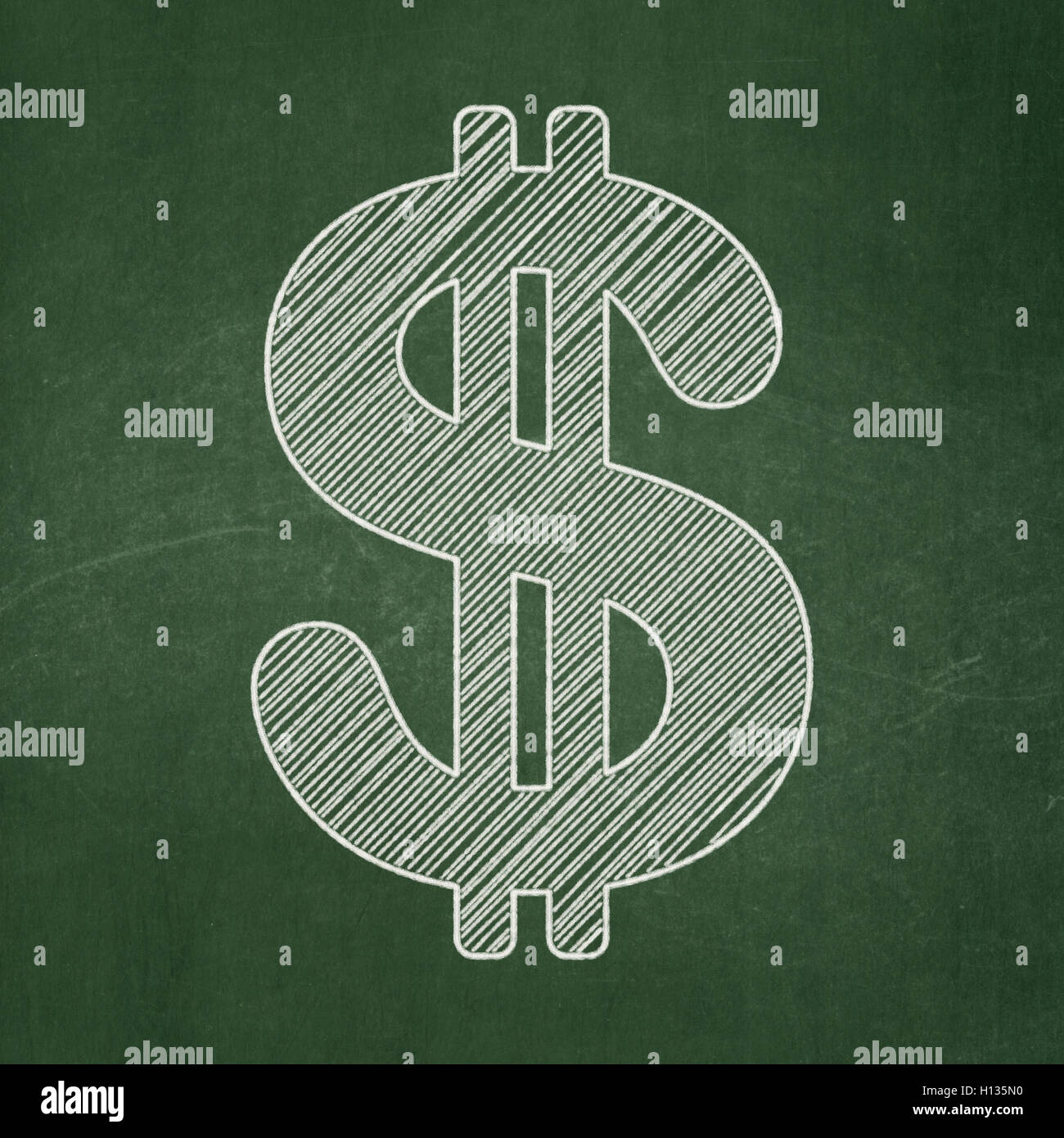 Currency concept: Dollar on chalkboard background Stock Photo - Alamy