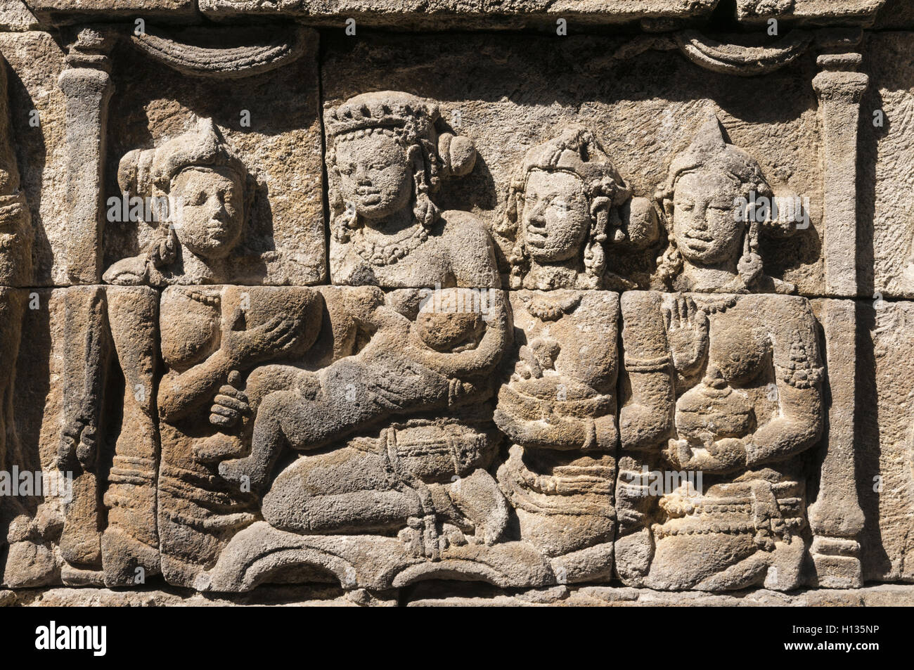 Indonesia, Java, Magelang, Borobudur Temple Compounds, Borobudur Temple ...