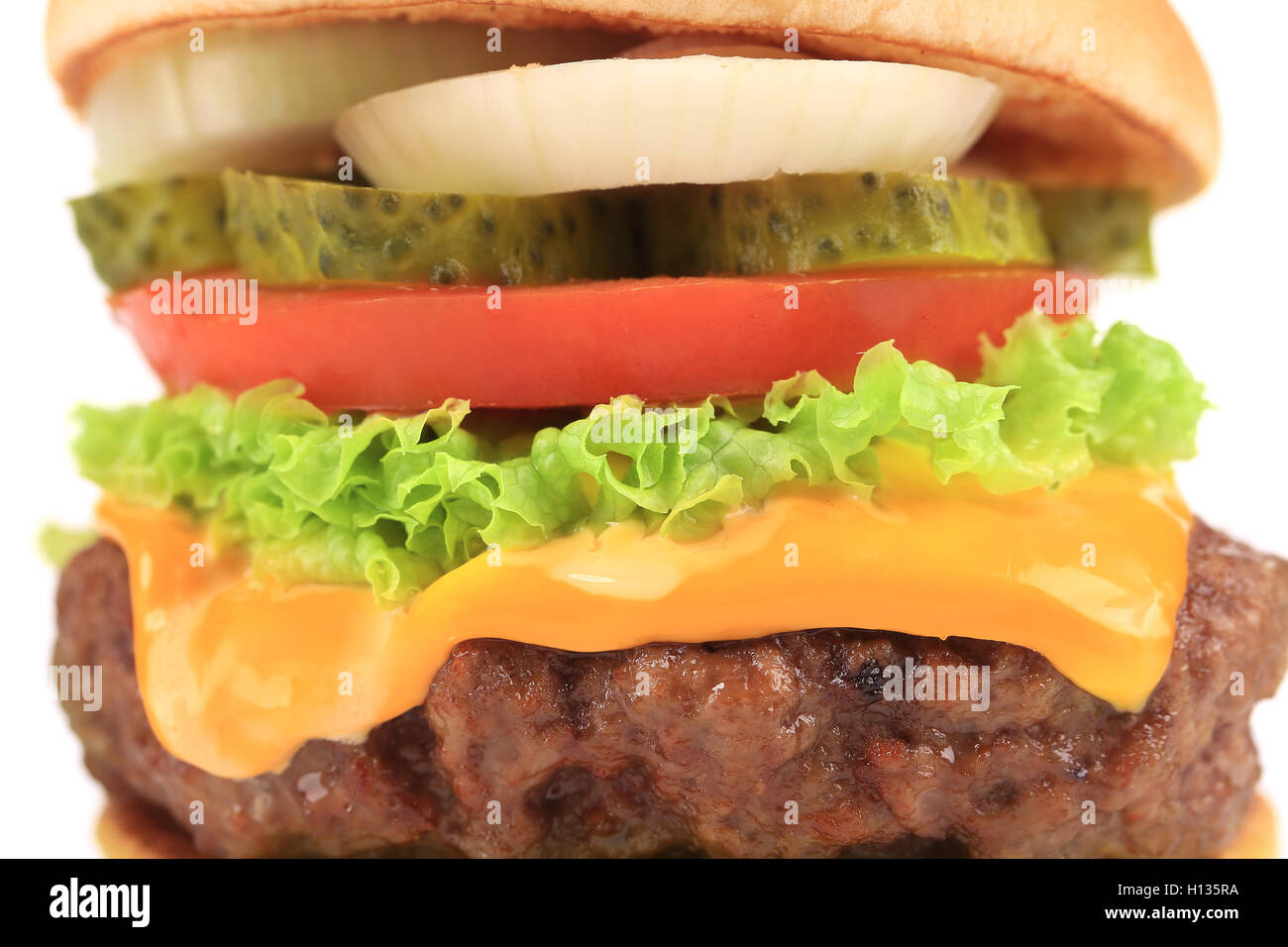 Cheese burger tower hi-res stock photography and images - Alamy