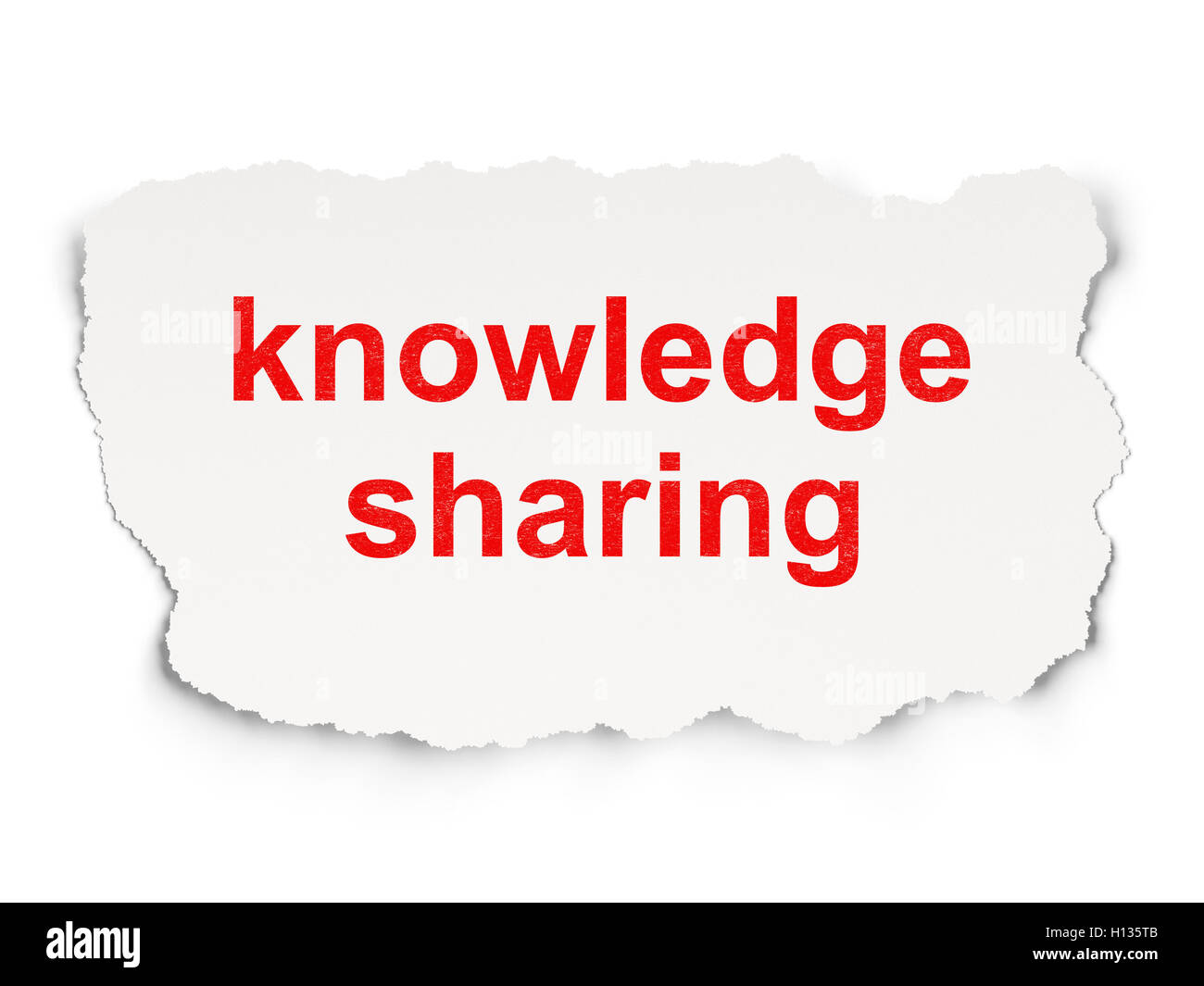 Education concept: Knowledge Sharing on Paper background Stock Photo ...
