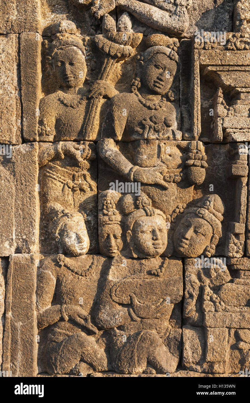 Indonesia, Java, Magelang, Borobudur Temple Compounds, Borobudur Temple ...