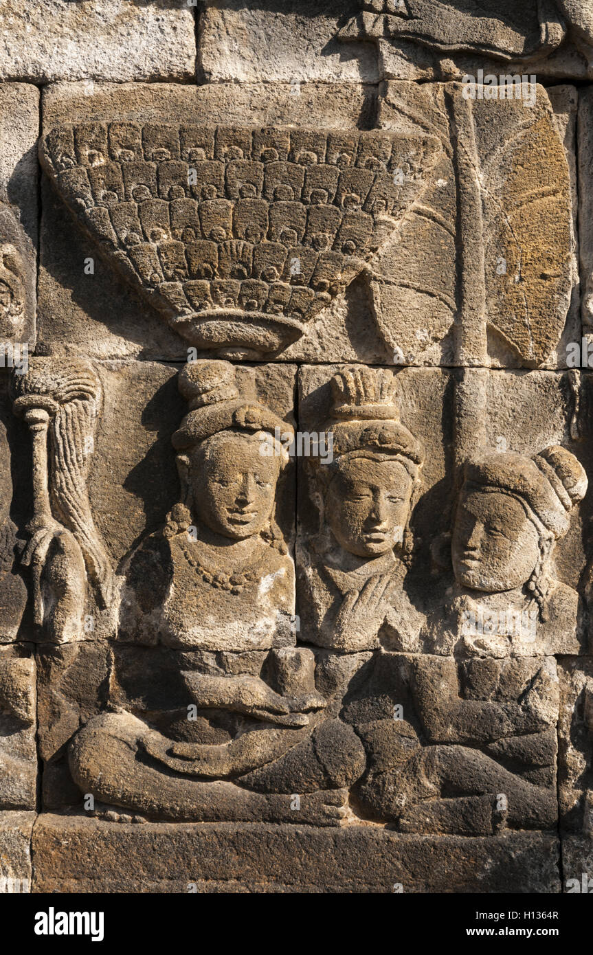 Indonesia, Java, Magelang, Borobudur Temple Compounds, Borobudur Temple ...