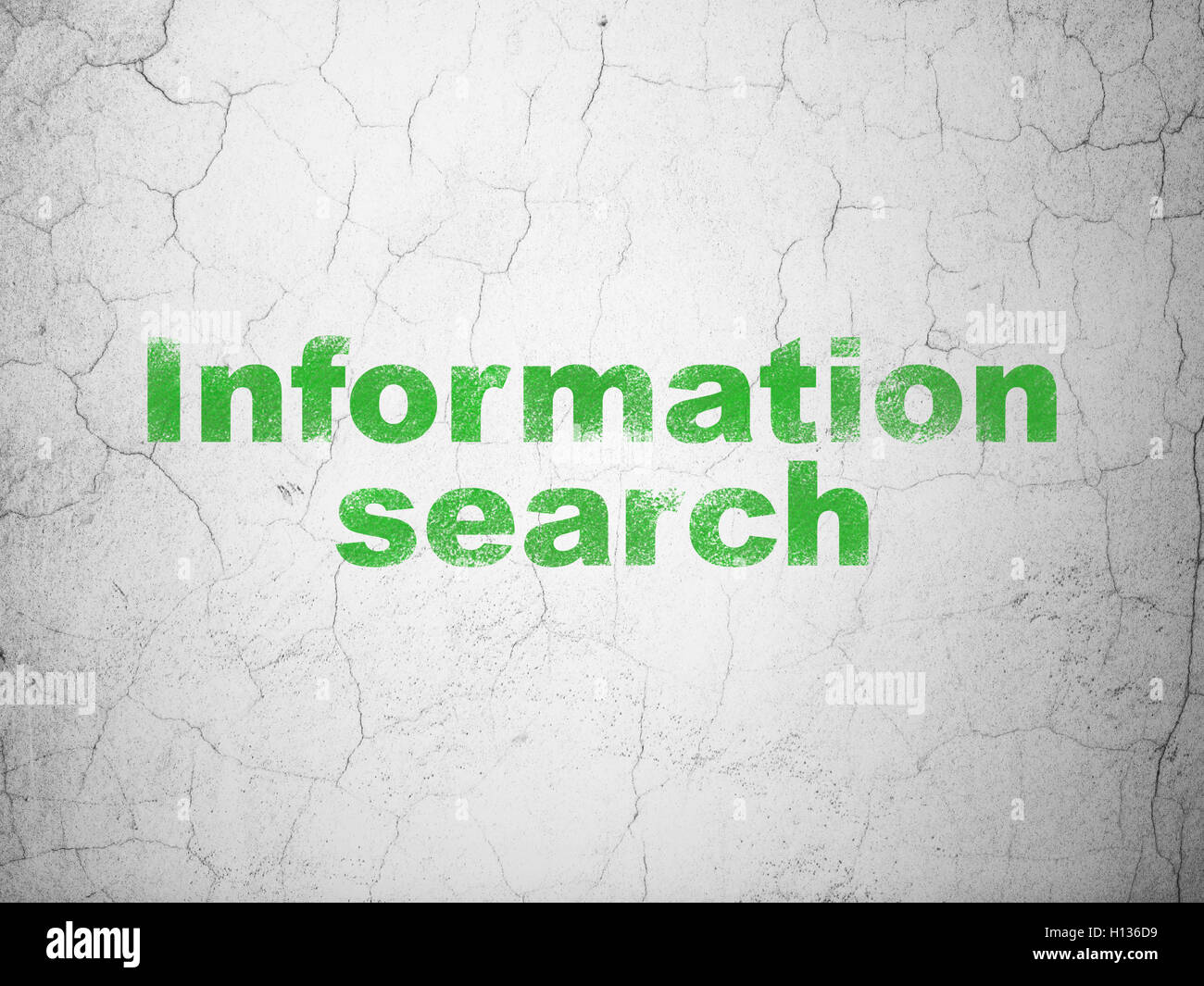 Data concept: Information Search on wall background Stock Photo - Alamy