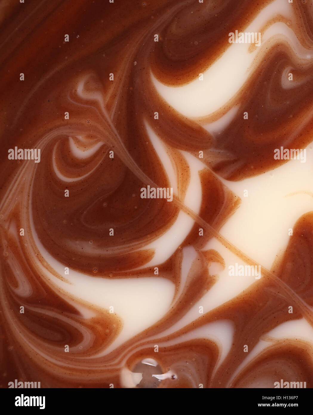 Twisted chocolate cream texture Stock Photo - Alamy