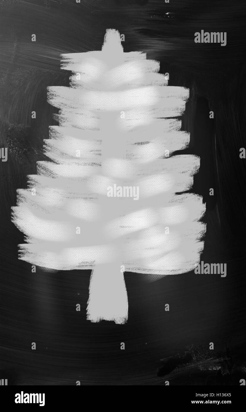 Christmas tree graphic simple Black and White Stock Photos & Images - Alamy