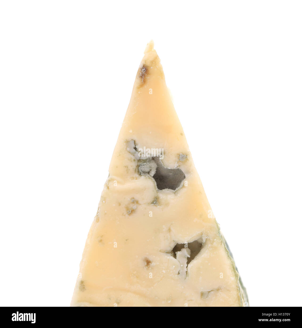 Slice of dor blue cheese Stock Photo - Alamy