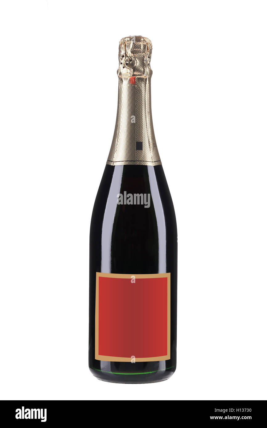Bottle of red champagne Stock Photo - Alamy