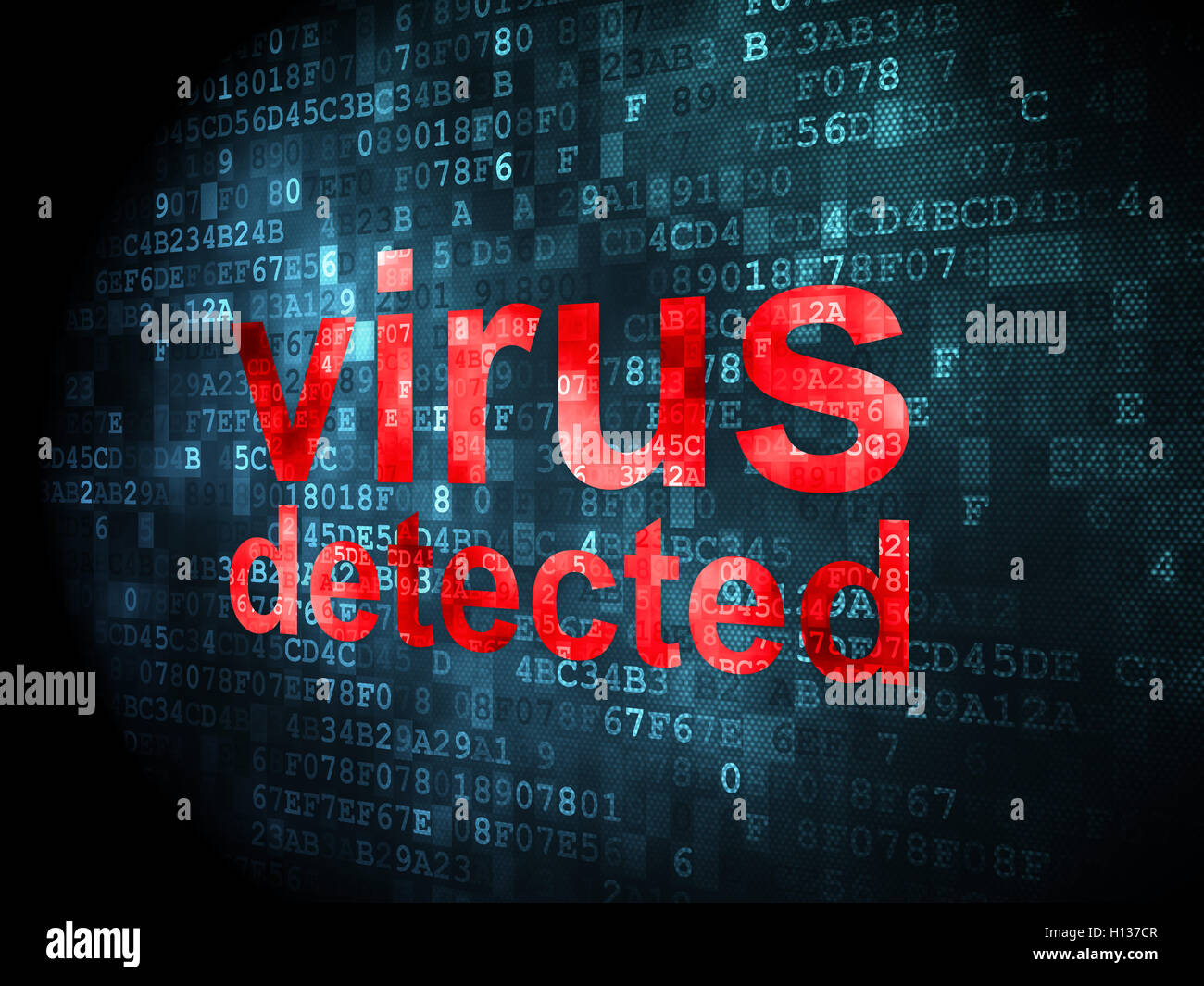 Protection concept: Virus Detected on digital background Stock Photo ... Protection concept: Virus Detected on digital background Stock Photo ...