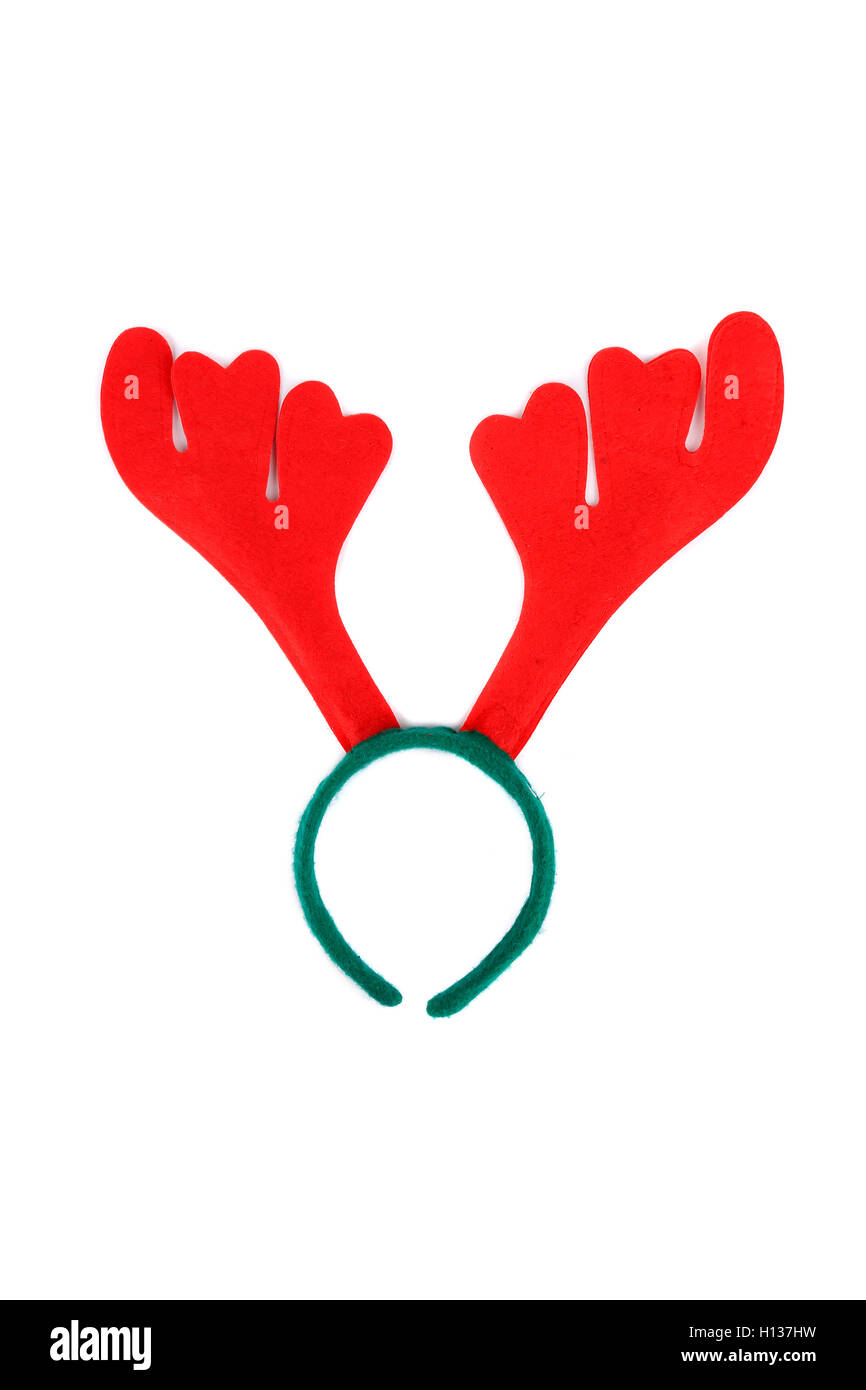 Christmas reindeer horns headband Cut Out Stock Images & Pictures - Alamy
