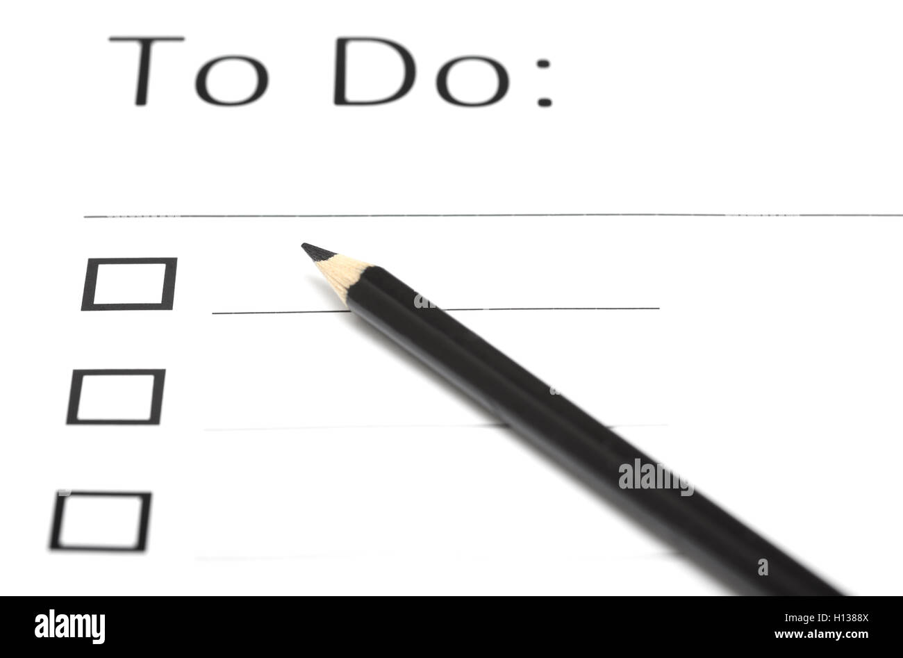 To do list Stock Photo - Alamy