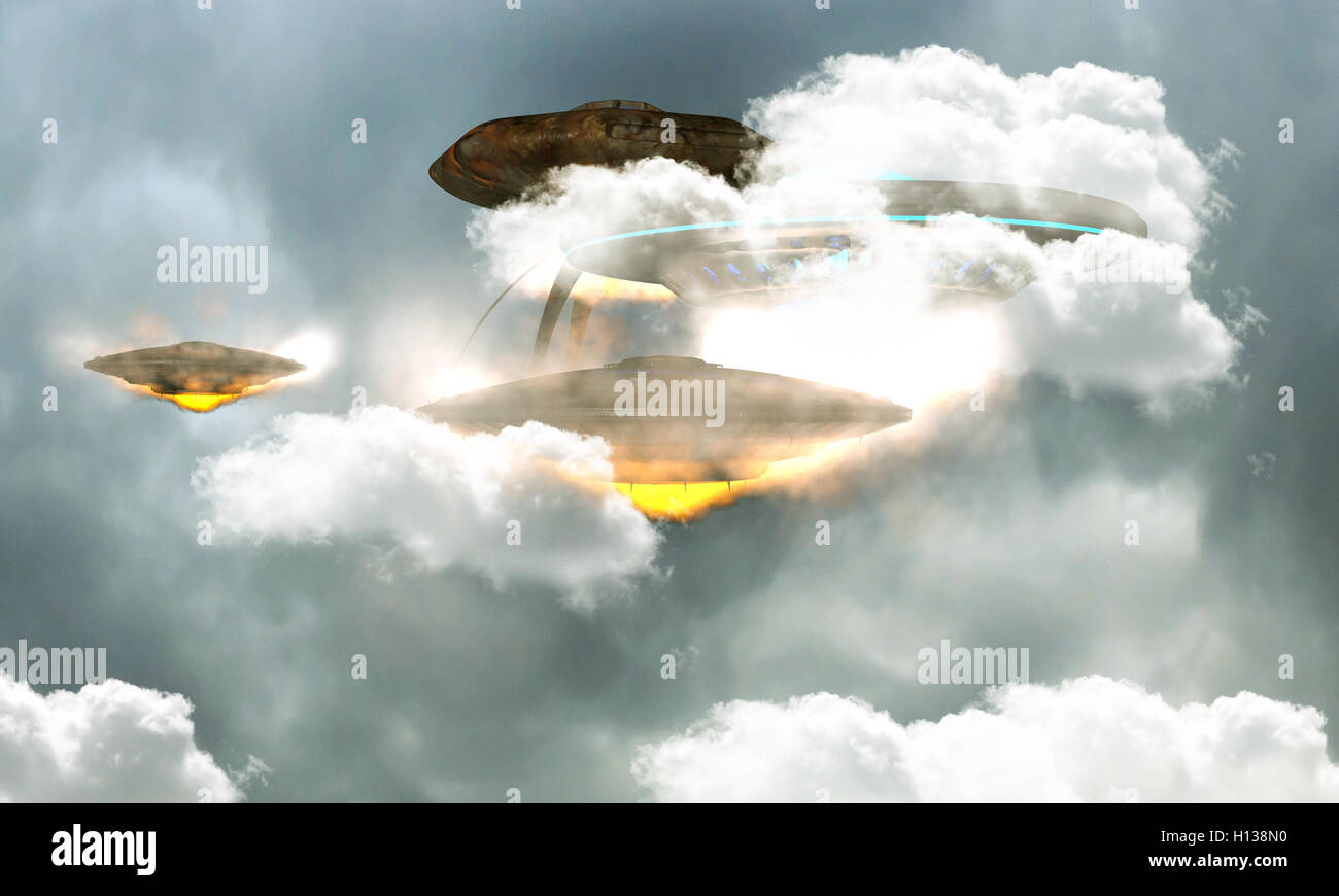 unidentified flying objects Stock Photo - Alamy