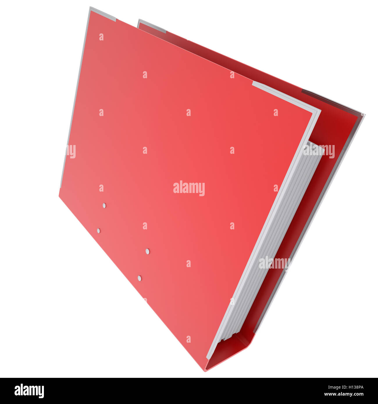 Red office folder Stock Photo - Alamy