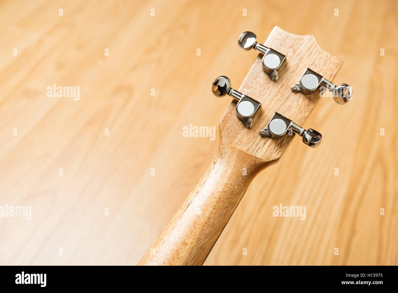 Headstock of Ukulele Hawaiian Guitar Stock Photo - Alamy