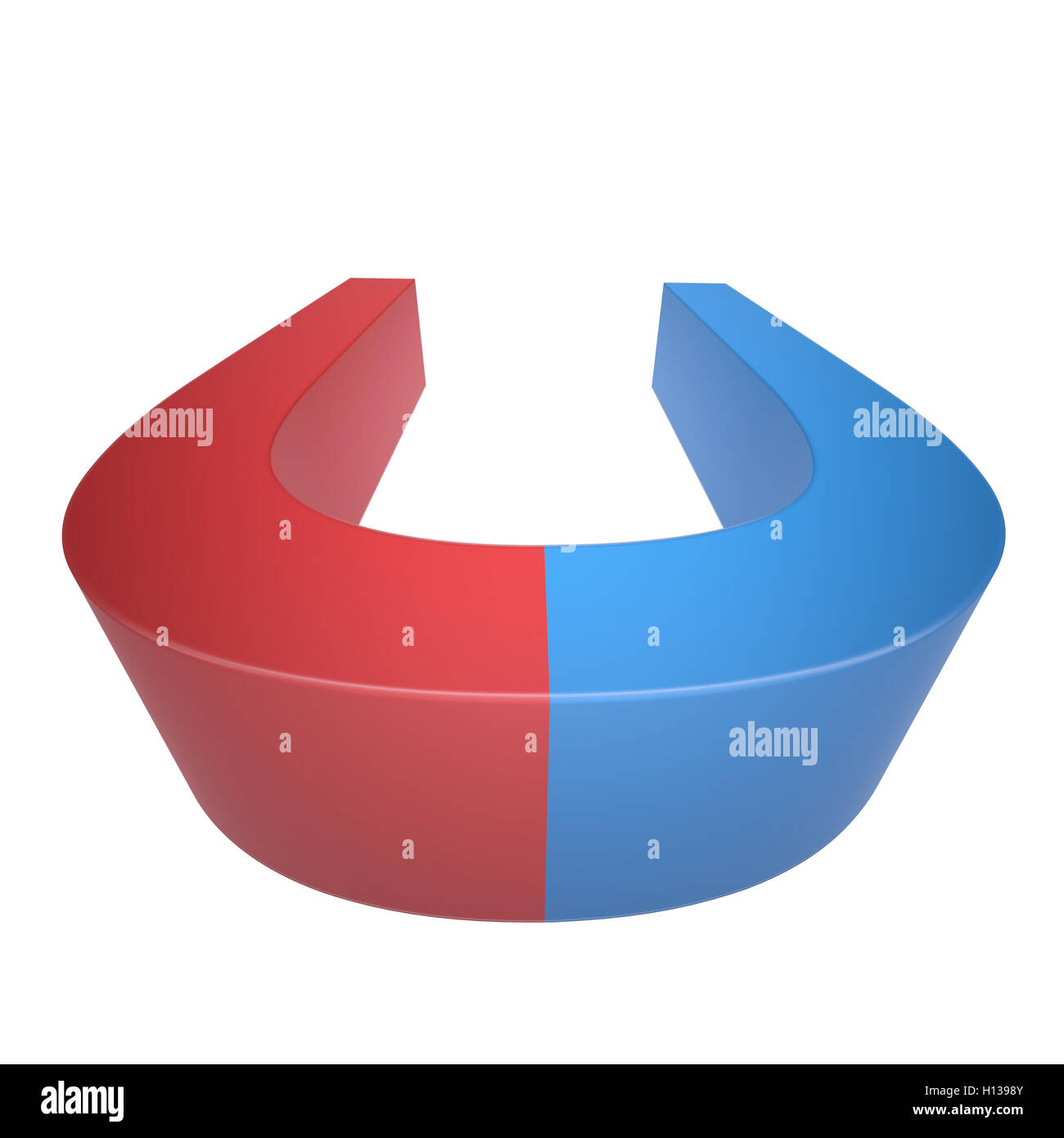 Blue and red magnet Stock Photo - Alamy