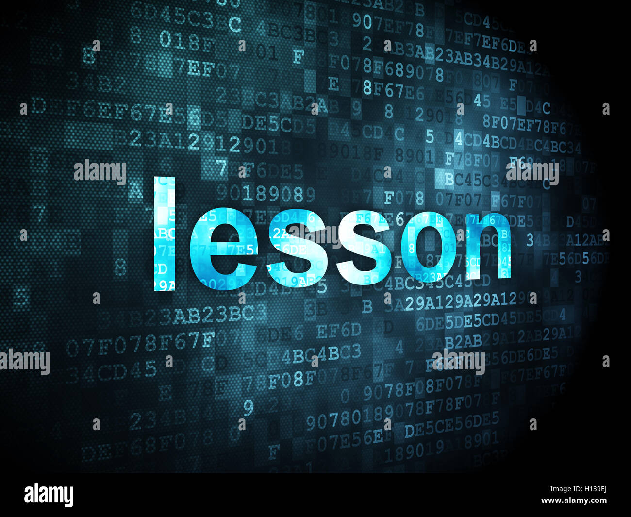 Education concept: Lesson on digital background Stock Photo - Alamy