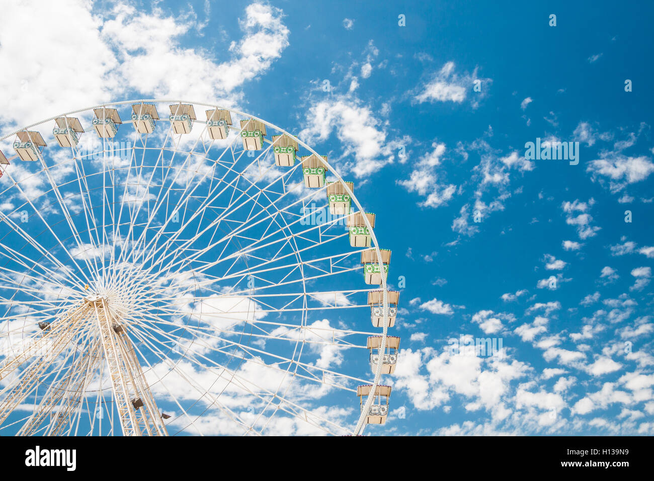 Ferris wheel of fair and amusement park Stock Photo - Alamy