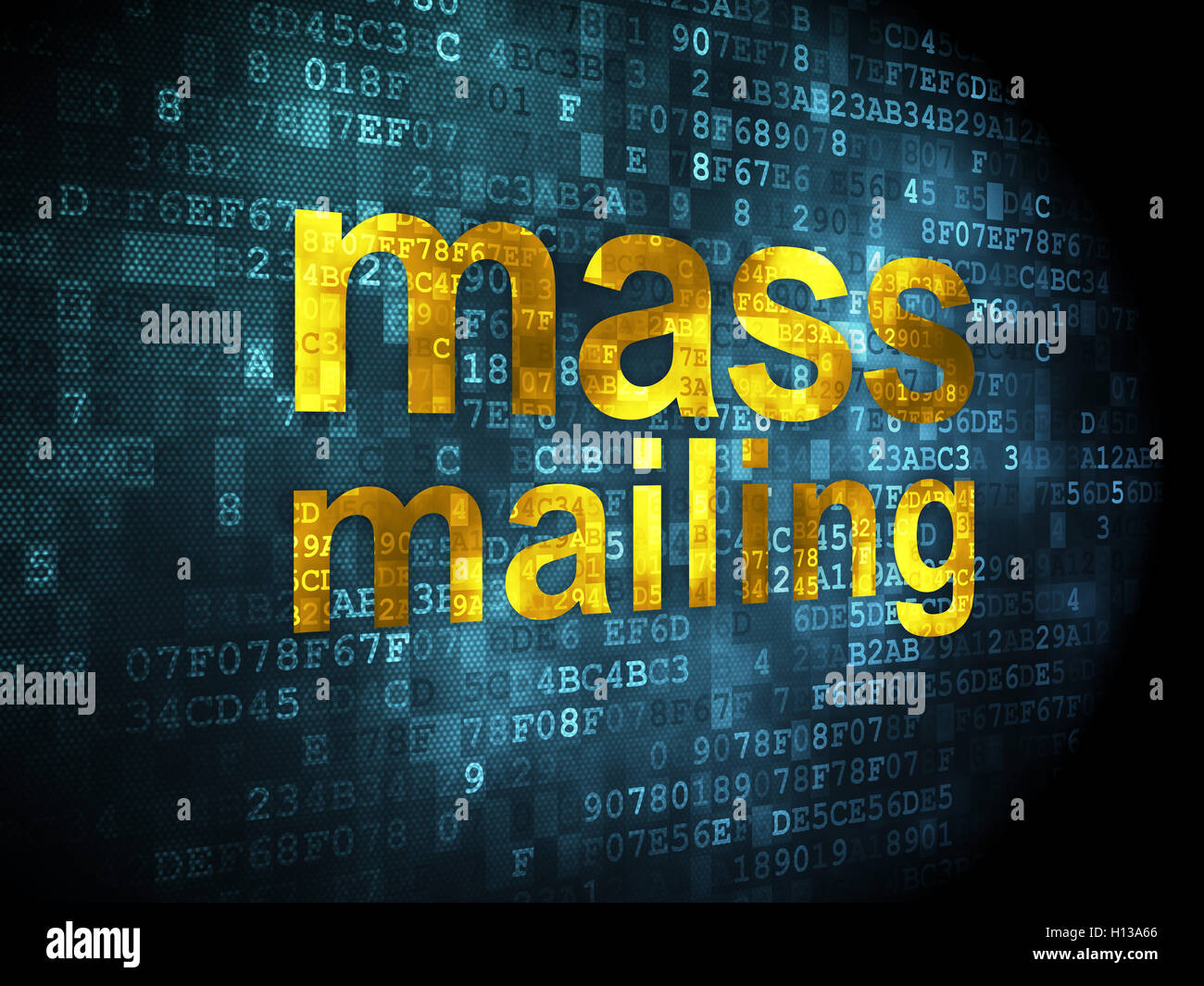 Marketing concept: Mass Mailing on digital background Stock Photo - Alamy