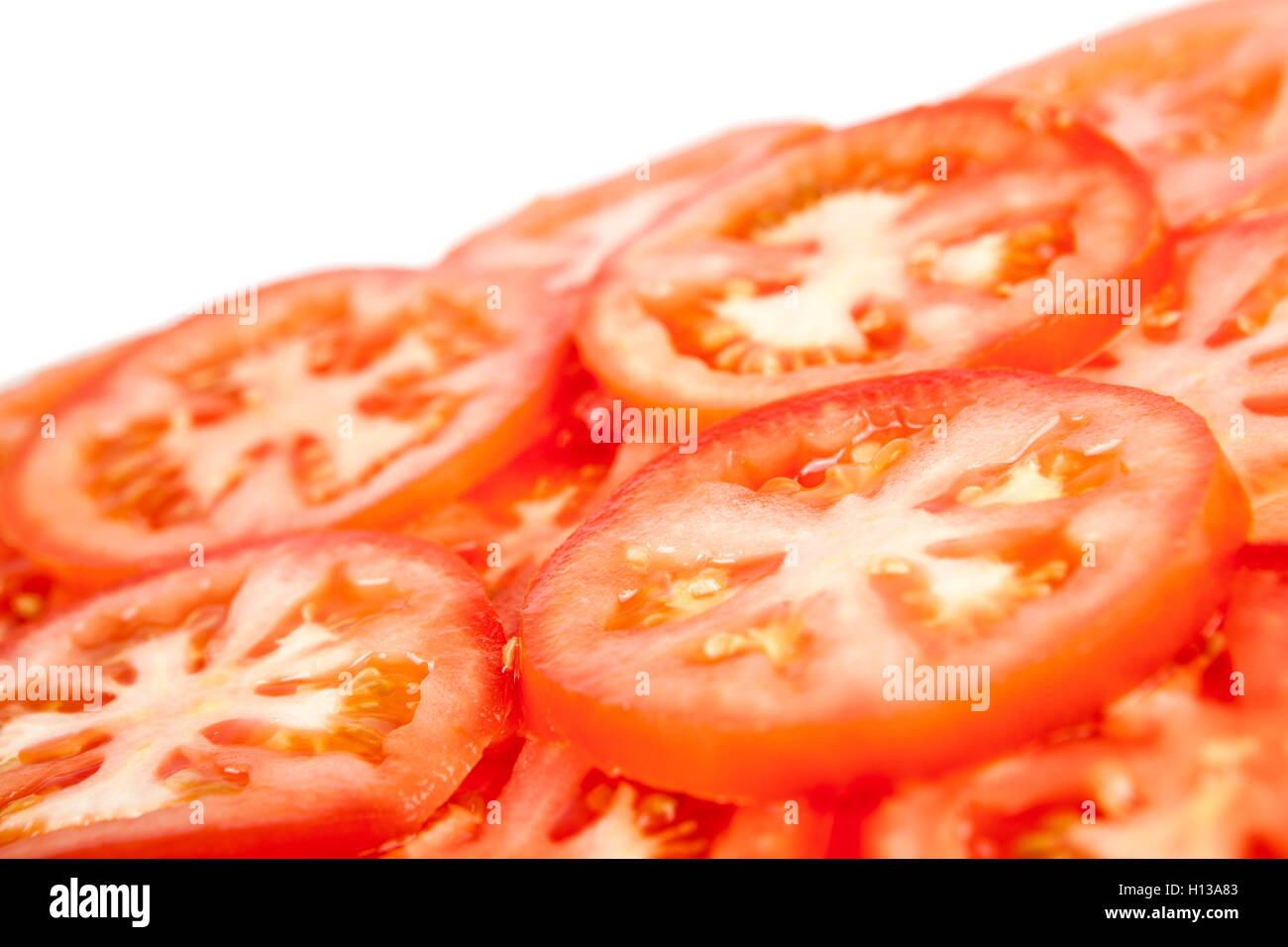 cut pieces of tomatoes Stock Photo - Alamy