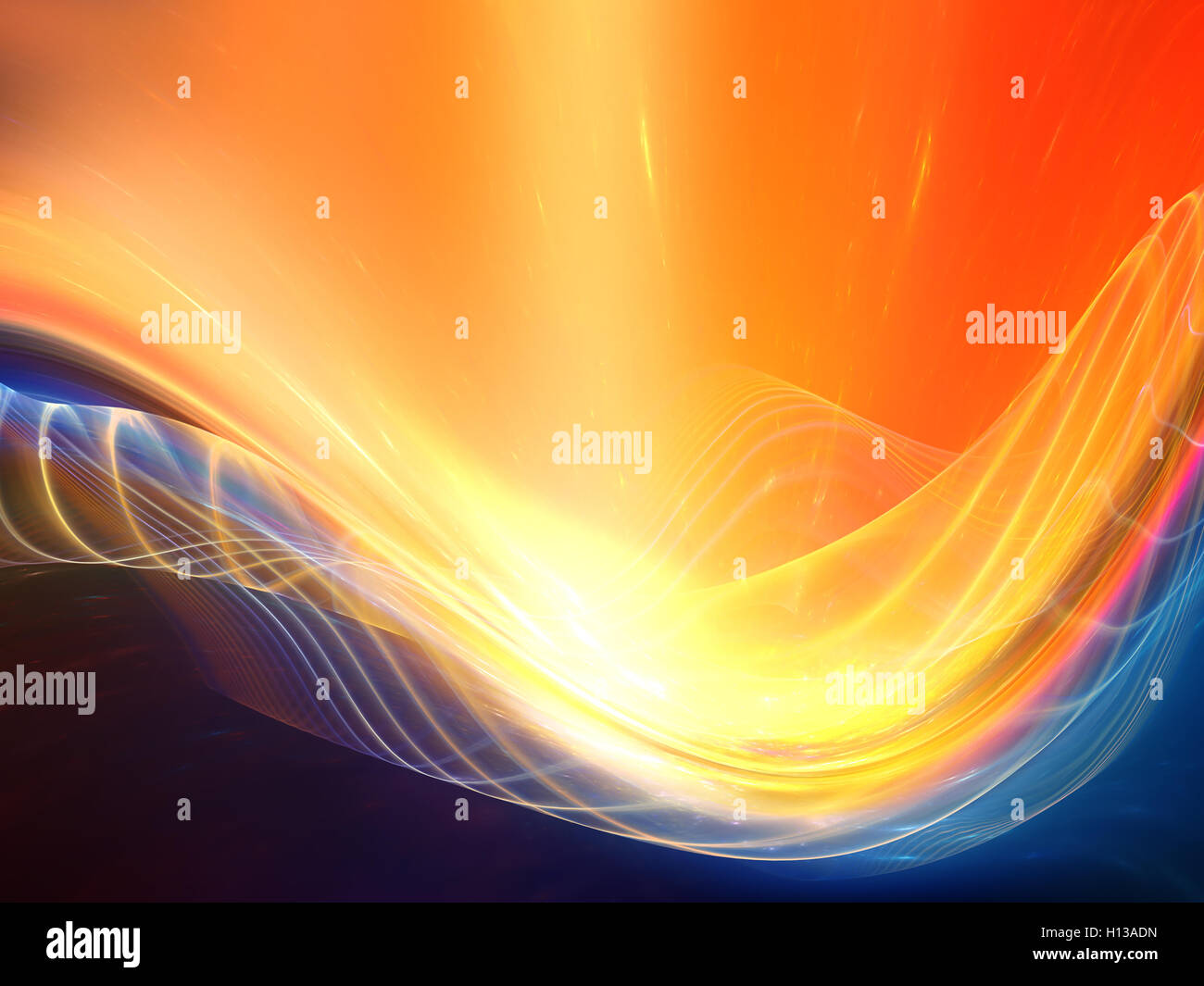 Evolving Fractal Waves Stock Photo - Alamy