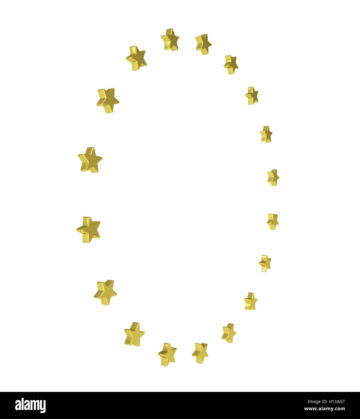 Circle of gold stars Stock Photo - Alamy