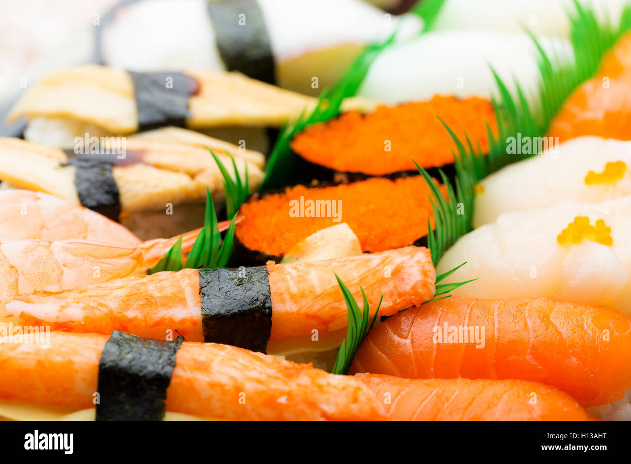 Japanese sushi box Stock Photo - Alamy